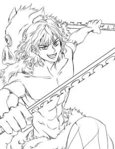 574+ Tranh tô màu Inosuke trong Thanh Gươm Diệt Quỷ