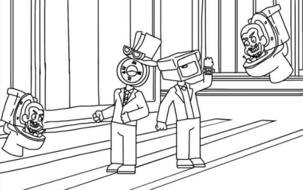 260+ Tranh tô màu Clock Man đẹp miễn phí cho bé