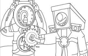 260+ Tranh tô màu Clock Man đẹp miễn phí cho bé