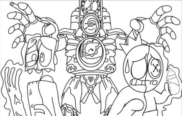 260+ Tranh tô màu Clock Man đẹp miễn phí cho bé