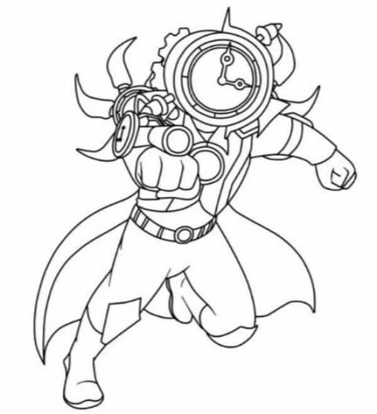 260+ Tranh tô màu Clock Man đẹp miễn phí cho bé