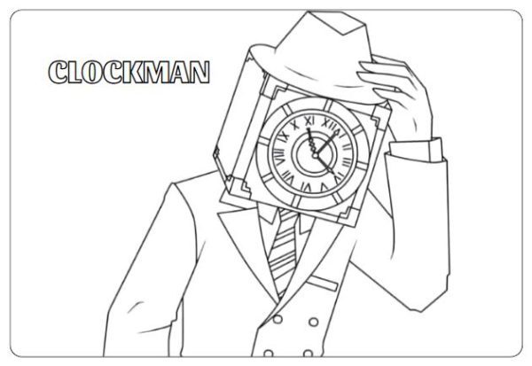 260+ Tranh tô màu Clock Man đẹp miễn phí cho bé