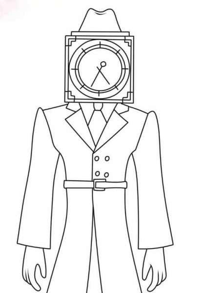 260+ Tranh tô màu Clock Man đẹp miễn phí cho bé