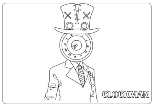 260+ Tranh tô màu Clock Man đẹp miễn phí cho bé