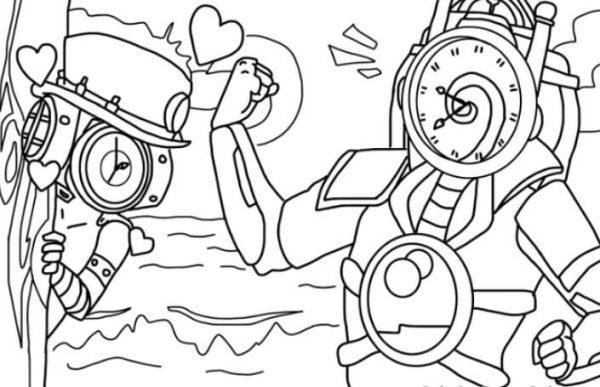 260+ Tranh tô màu Clock Man đẹp miễn phí cho bé