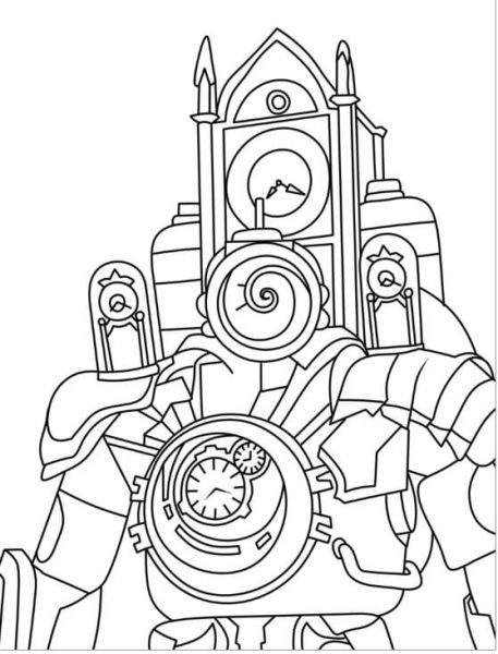 260+ Tranh tô màu Clock Man đẹp miễn phí cho bé