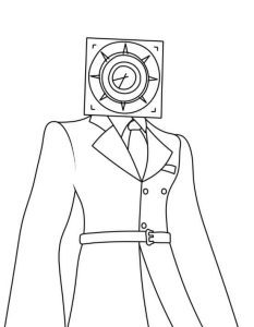 260+ Tranh tô màu Clock Man đẹp miễn phí cho bé