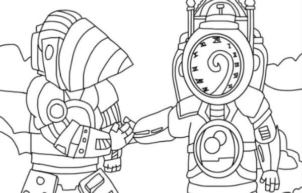 260+ Tranh tô màu Clock Man đẹp miễn phí cho bé