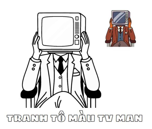 Tổng Hợp 500+ Mẫu Tranh Tô Màu TV Man Hot Nhất 2025