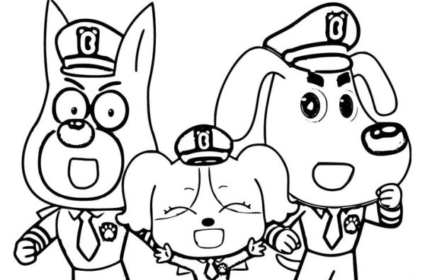 180+ Tranh tô màu cảnh sát trưởng Labrador dễ thương cho bé