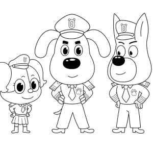 180+ Tranh tô màu cảnh sát trưởng Labrador dễ thương cho bé
