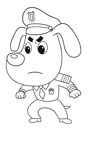 180+ Tranh tô màu cảnh sát trưởng Labrador dễ thương cho bé