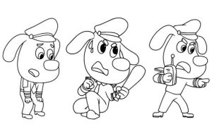 180+ Tranh tô màu cảnh sát trưởng Labrador dễ thương cho bé