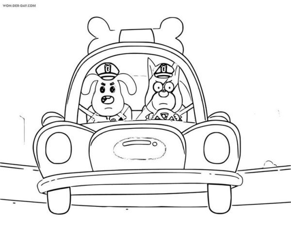 180+ Tranh tô màu cảnh sát trưởng Labrador dễ thương cho bé