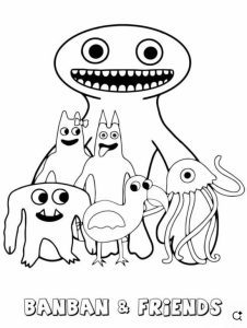 Top 50+ Tranh tô màu Garden of Banban