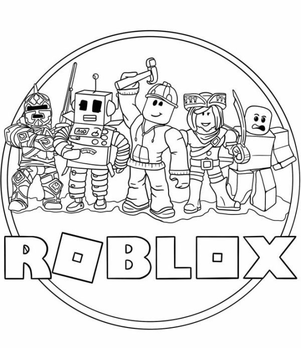 500+ Tranh tô màu Roblox đẹp miễn phí cho bé