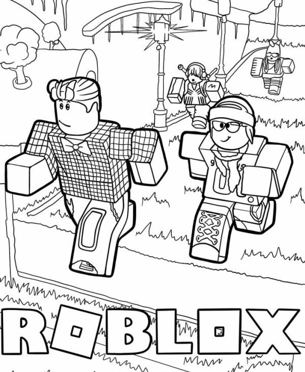 500+ Tranh tô màu Roblox đẹp miễn phí cho bé