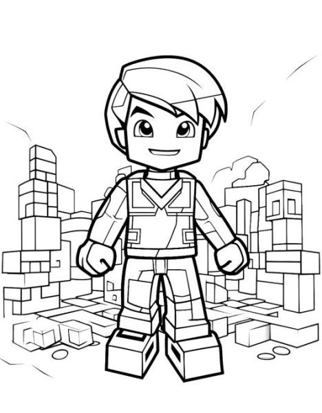 500+ Tranh tô màu Roblox đẹp miễn phí cho bé